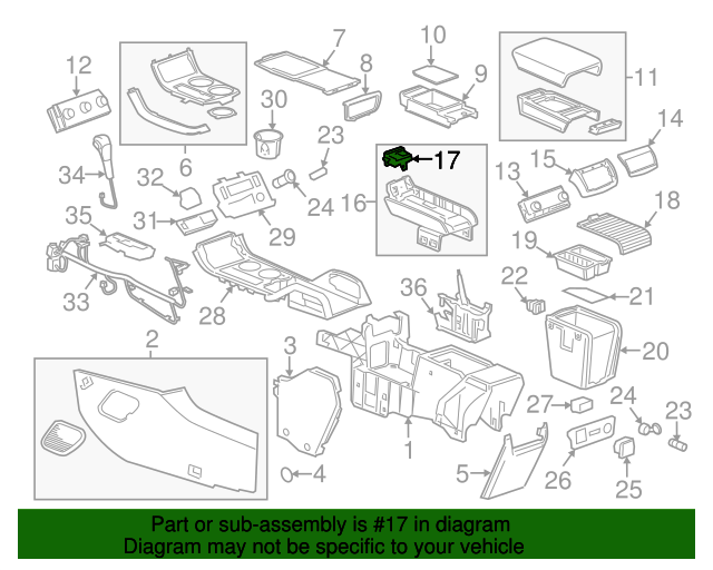 2008-2017 GM Front Floor Console Armrest Latch 22844266 GM ...