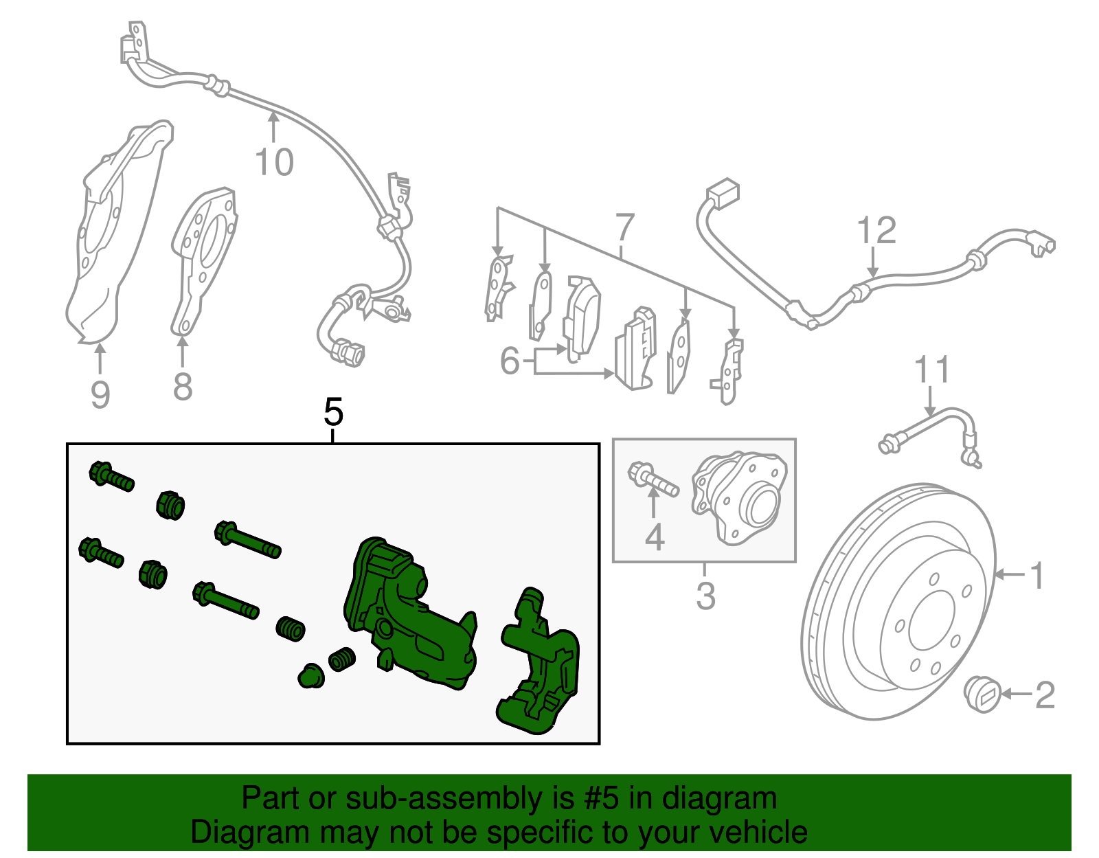 44001-4CA2A - 2018-2025 Nissan - Caliper Assembly | World OEM Parts Nissan