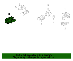 13268880 - Front Automatic Transmission Mount - 2011-2019 GM | World ...