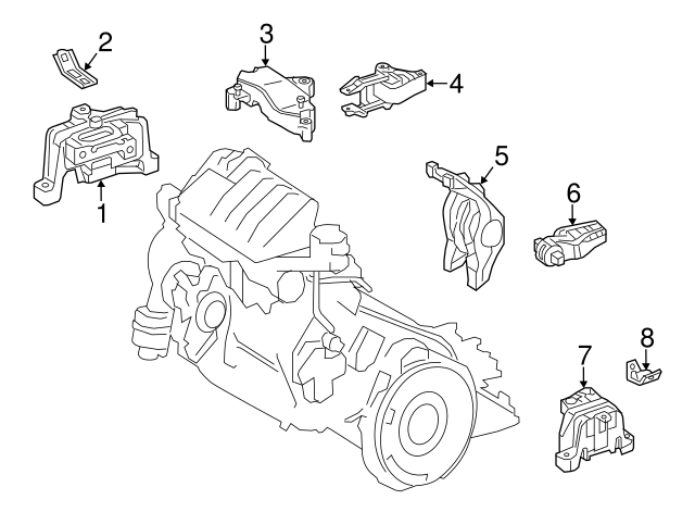 2462400617 - Trans Mount 2014-2020 Mercedes-Benz | AutoNationParts.com