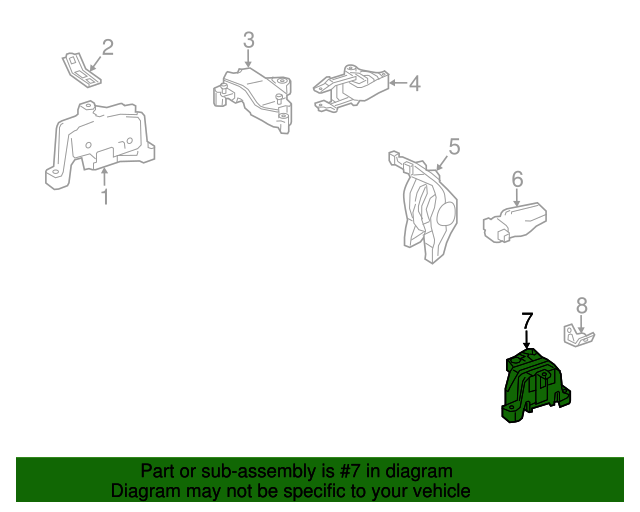 2462400617 - Trans Mount 2014-2020 Mercedes-Benz | AutoNationParts.com