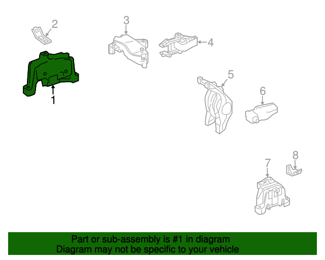 246-240-25-17 - Engine Mount 2014-2020 Mercedes-Benz | AutoNationParts.com