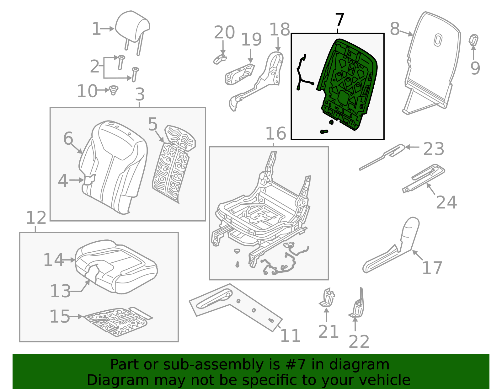 89310-S8320 - Seat Back Frame - 2020 2021 Hyundai Palisade | Joseph ...