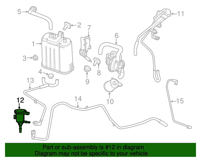 04891731AC - OEM Vapor Canister Purge Solenoid For 2007-2018 Mopar ...