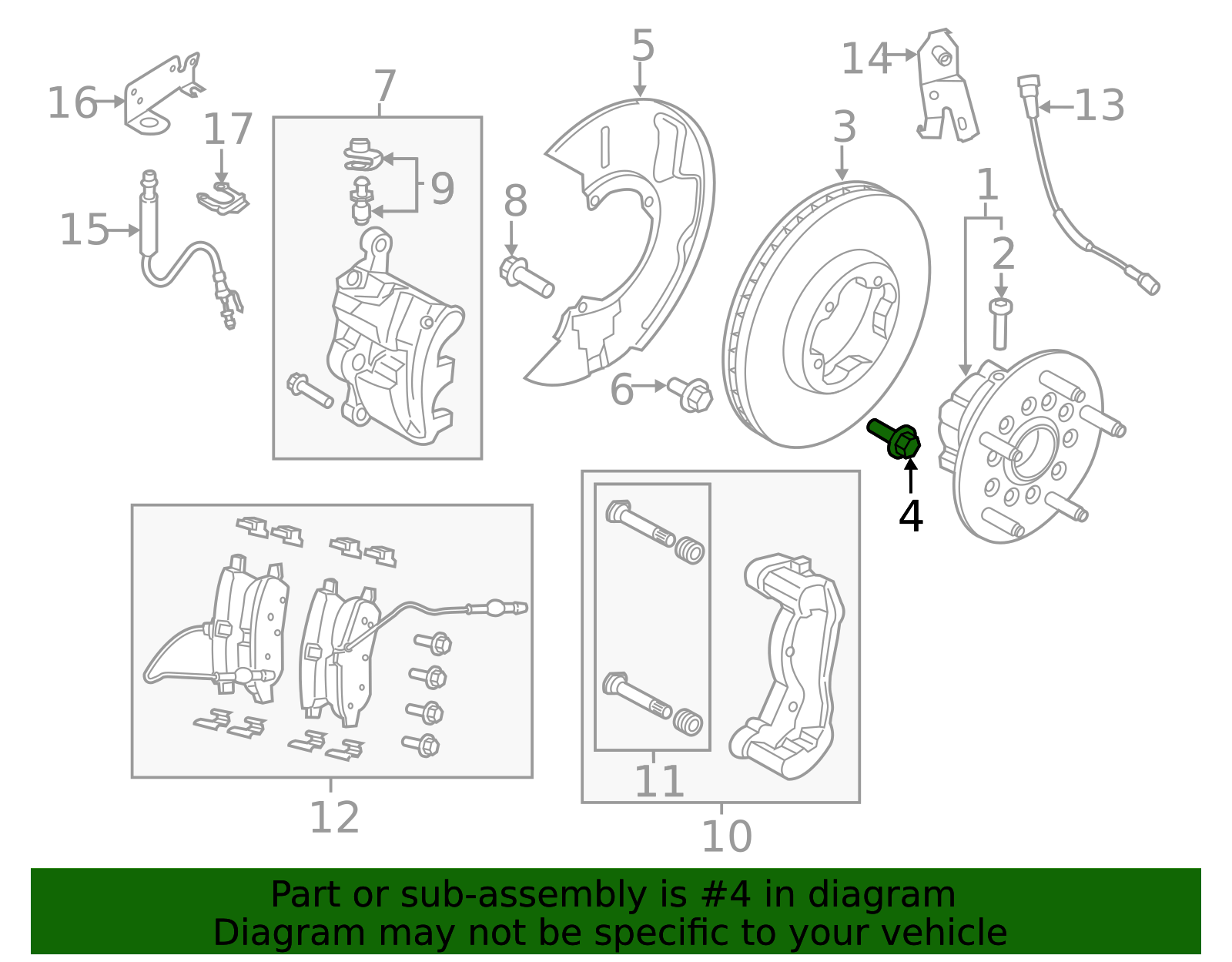 Genuine OEM Ford Part - Rotor Bolt W720659-S442 | Genuine OEM Ford ...