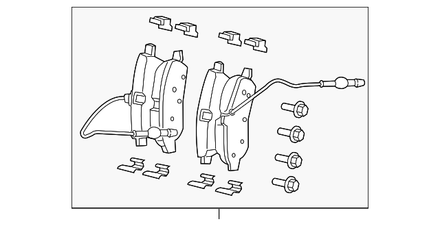 2020-2024 Ford Disc Brake Pad Set Front lk4z2001c | TascaParts.com