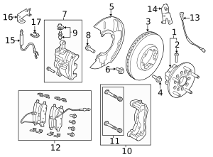 2020-2023 Ford Disc Brake Pad Set Front LK4Z-2001-C | OEM Parts Online