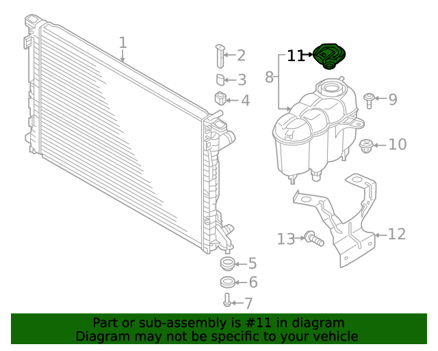 4M0-121-321-R - Radiator Cap 2020-2024 Audi | AutoNation Parts