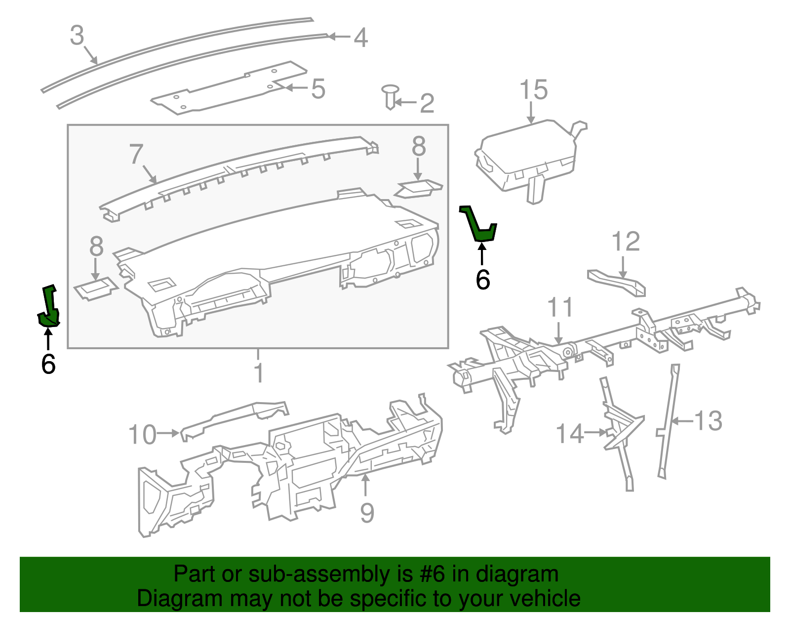 55377-12140 - 2016-2018 Toyota - Upper Dash Panel Bracket | Discount ...
