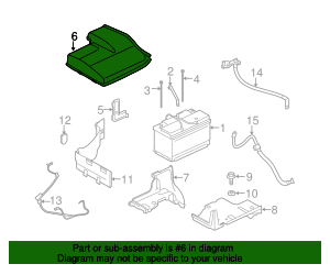 2010-2013 Land Rover Battery Cover LR018527 | AutoNationParts.com