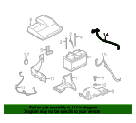 Genuine OEM Negative Cable Part# LR048601 Fits 2010-2013 Land Rover: Up ...