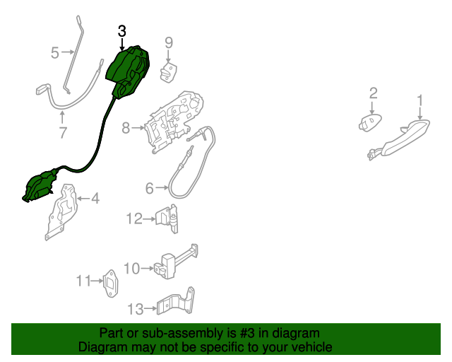 Genuine BMW 51-22-5-A36-E52 | Lock Actuator | FREE Shipping on Most ...