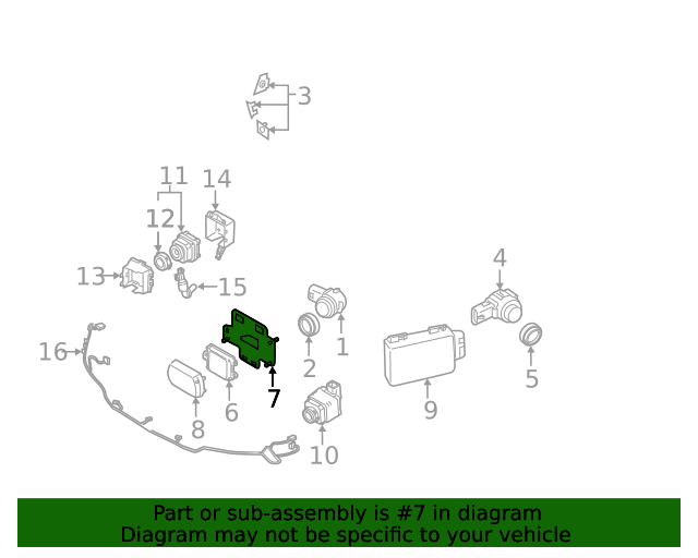 Genuine BMW 66-31-6-889-079 | Distance Sensor Mount Bracket | FREE ...