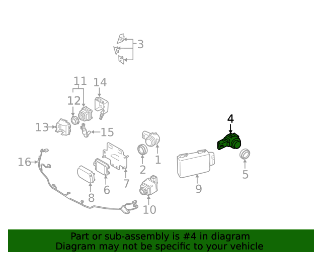 66209826955 - 2020-2022 BMW Park Sensor (66-20-9-826-955) | BMW of ...