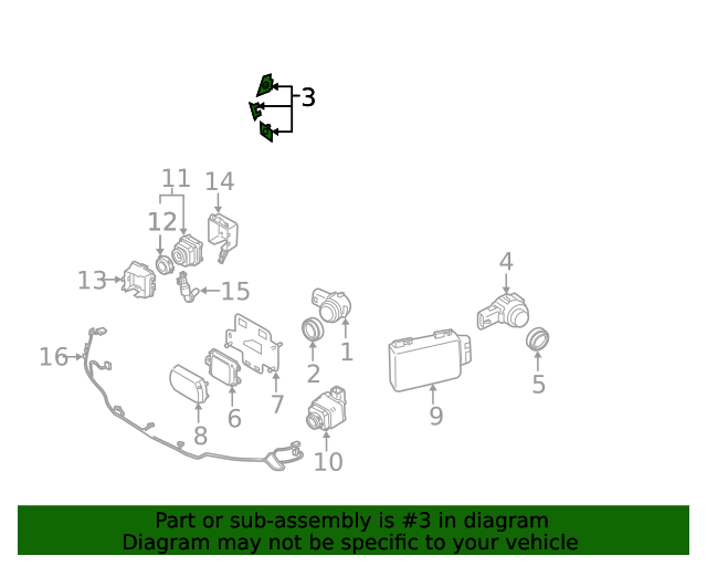 51-11-9-883-277 - Park Sensor Mount Kit 2020-2022 BMW | AutoNationParts.com