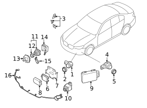66209826955 - 2020-2022 BMW Park Sensor (66-20-9-826-955) | BMW of ...