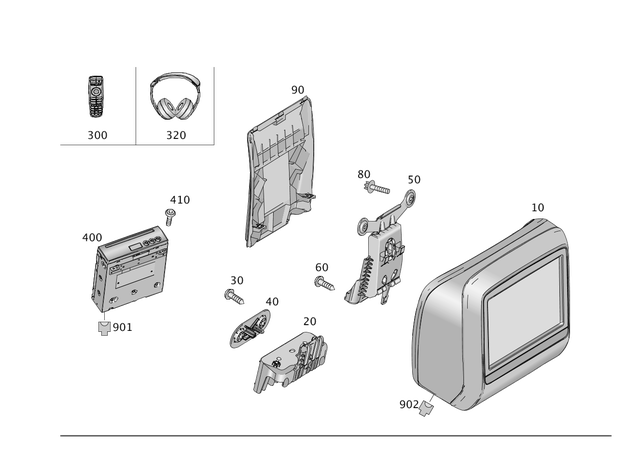 2010-2023 Mercedes-Benz Control Panel 166-906-98-00 | MB OEM Parts