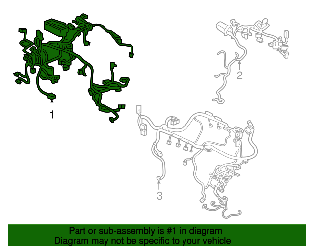 32100-TZ6-A63 - Wire Harness, R Cabin 2017-2018 Acura MDX ...