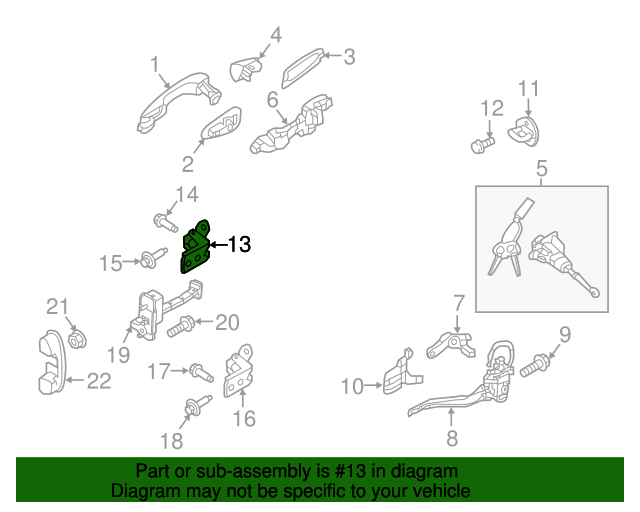 2016-2021 Kia OEM NEW 2016-20 Kia Sorento Telluride Hinge Assembly ...