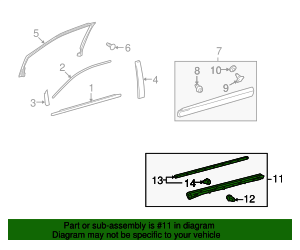 75735-0E010 - Lower Door Trim 2010-2015 Lexus | Lexus of Stevens Creek ...