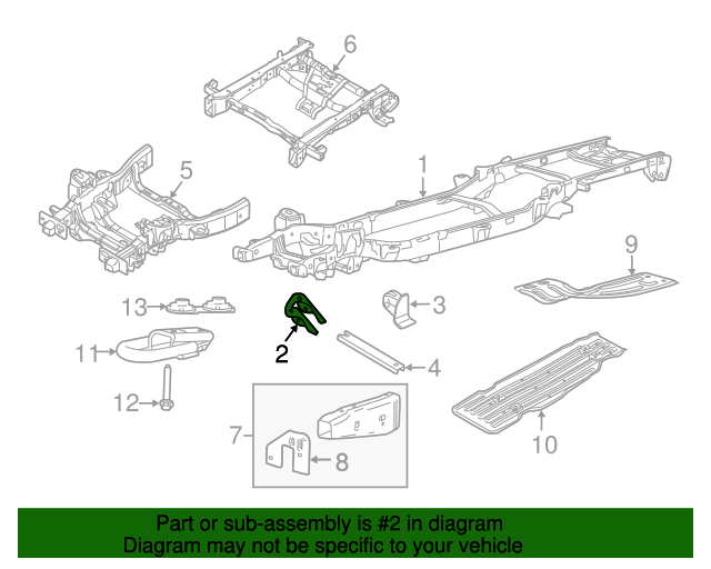 Repair Bracket - Ford (FL3Z-5F057-E) | TascaParts.com