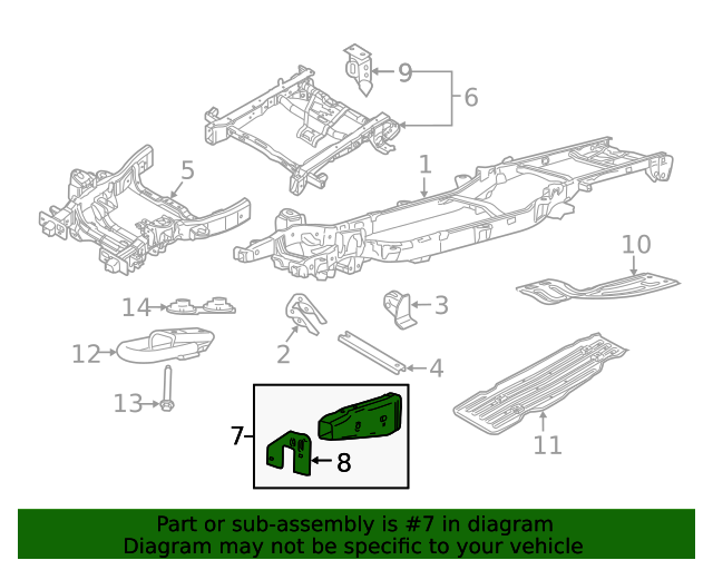 FL3Z-5D058-A - 2014 - 2018 Ford F-150 | Frame Rail Replacement Assembly ...