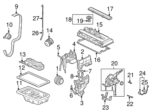 1995 Acura Integra Parts Emblems Caution Labels 1995 Acura Integra