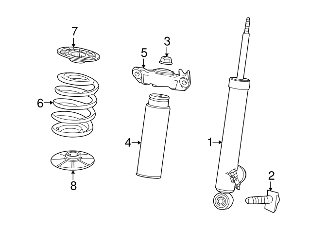 2010-2017 Buick Rear Coil Spring Insulator 13322645 | GM Parts Online
