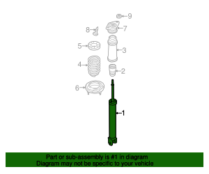 2011-2014 Hyundai Sonata Shock Absorber 55311-3Q810 | AutoNationParts.com