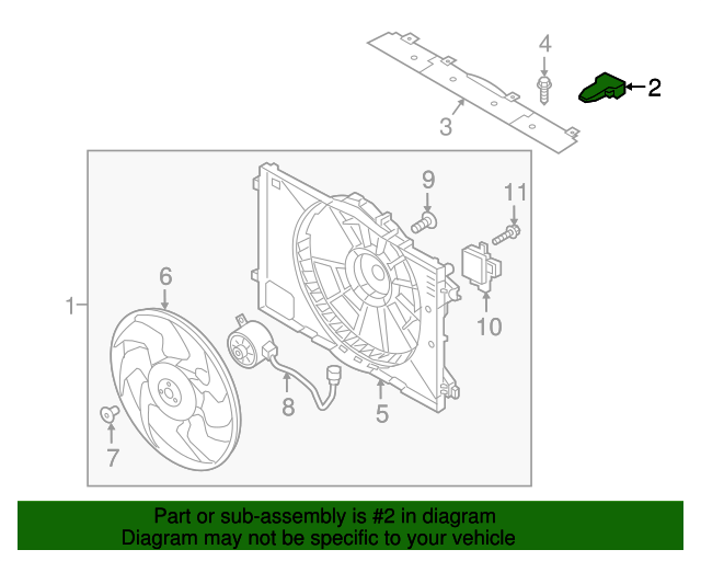 25486-1P100 - Lower Hose Retainer Clip 2016-2022 Kia | Kia.Parts Store
