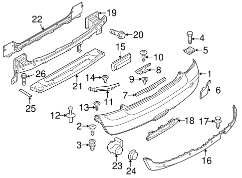 Bumper & Components - Rear for 2013 Mini Cooper | Mini Parts Direct