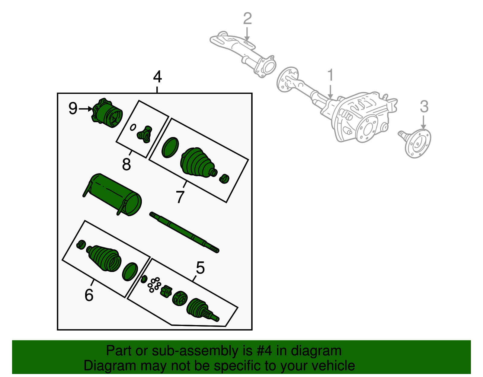 1999-2013 GM Front Half-Shaft Kit with Shaft and Nut 85126785 | GM ...