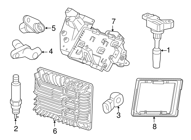 85104894 - Engine Control Module Bracket 2021-2023 Chevrolet Camaro ...