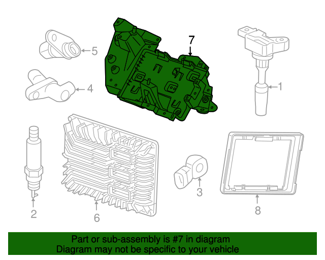 2021-2023 Chevrolet Camaro Engine Control Module Bracket 85104894 | OEM ...
