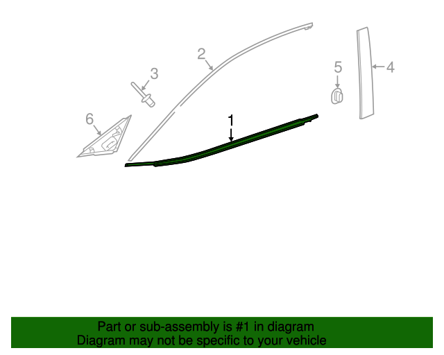 75720-06291 - Belt Molding - 2018-2023 Toyota Camry | DiscMonster