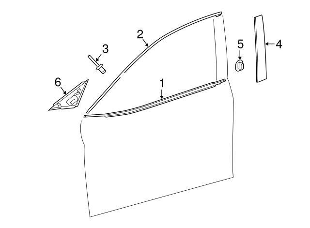 2018-2023 Toyota Camry Belt Molding 75710-06291 | Toyota Parts Center