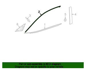 75754-06140 - Upper Molding 2018-2021 Toyota Camry | Longo Toyota Parts
