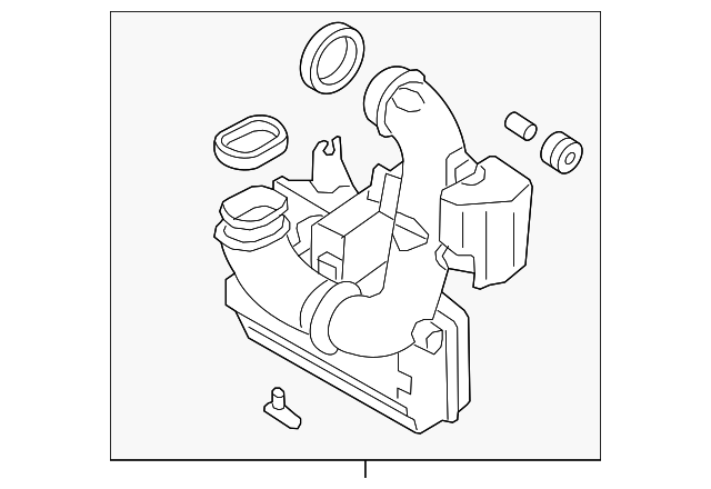 Genuine OEM Resonator Assembly Part# 28220-3X320 Fits 2011-2017 Hyundai ...