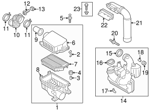 2011-2023 Hyundai Air Cleaner Assembly Bolt 28171-2H000 | OEM Parts Online