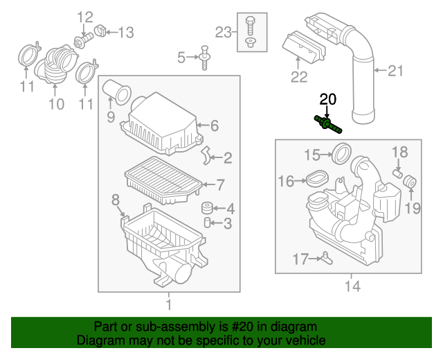 2011-2023 Hyundai Air Cleaner Assembly Bolt 28171-2H000 | OEM Parts Online