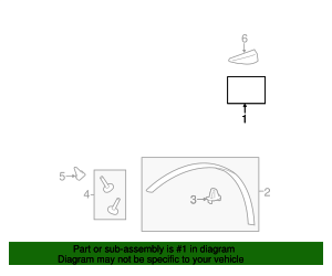 75362-50010 - Fender Emblem 2013-2017 Lexus | AutoNation Parts