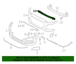 2018-2021 Hyundai Kona Energy Absorber 86520-J9010 | HyundaiParts.Online