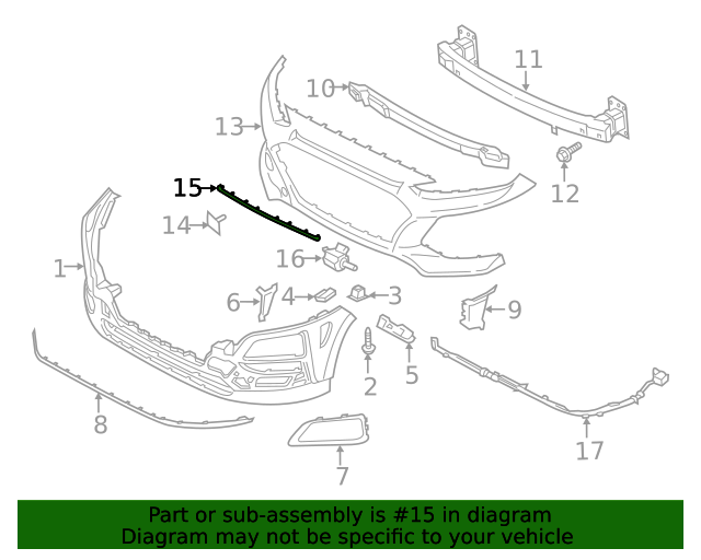 2018-2021 Hyundai Kona Upper Molding 86585-J9000 | OEM Parts Online
