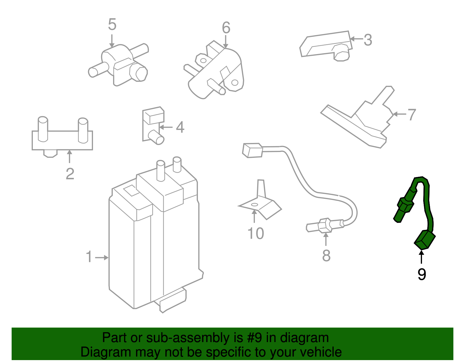 2007-2024 Nissan Oxygen Sensor 226A0-EN21A | Nissan Parts Central