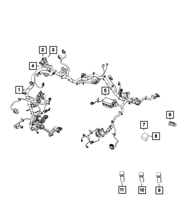 2011-2020 Mopar Connector Can Buss, US, Canada, Mexico 68084590AA ...