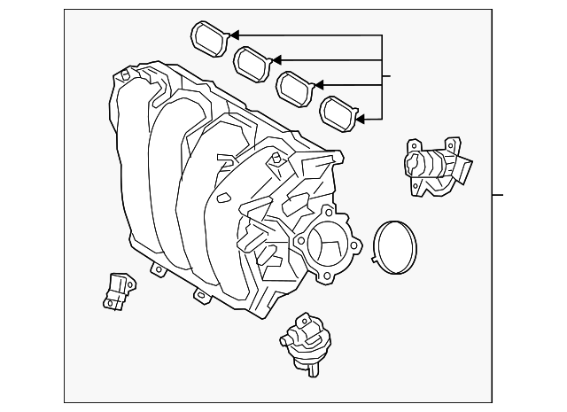 2020 Hyundai Elantra Intake Manifold 28310-2EAB0 | OEM Parts Online