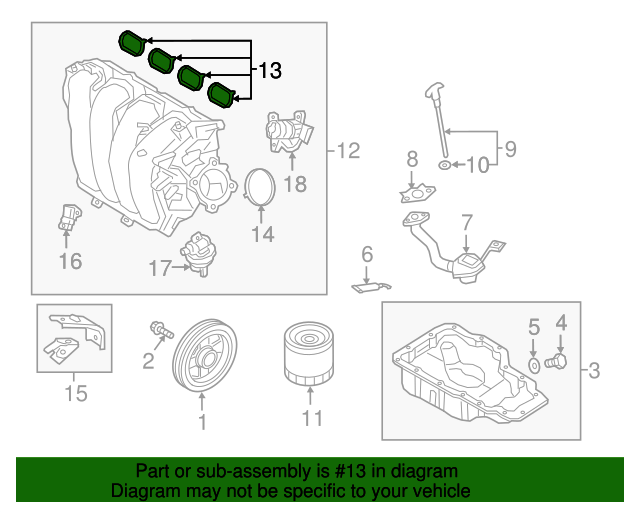 2017-2021 Hyundai Manifold Gasket 28313-2EAA0 | OEM Parts Online