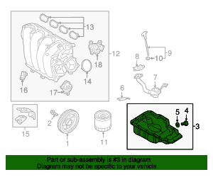 21510-2E023 - Engine Oil Pan 2014-2021 Hyundai | AutoNationParts.com