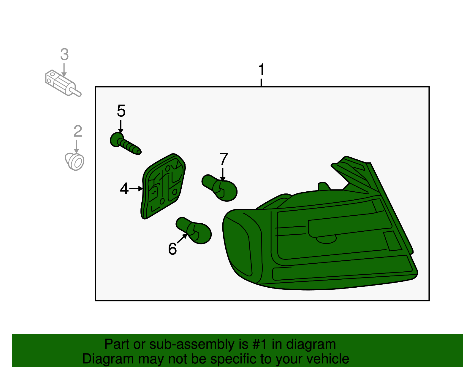 2009-2012 Audi Tail Lamp Assembly 8K5-945-096-E | Audi OEM Parts Guy