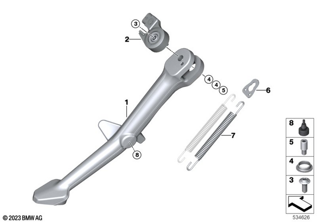 61318388642 - Switch, Kickstand 1996-2024 BMW-Motorrad | BMW Motorrad USA